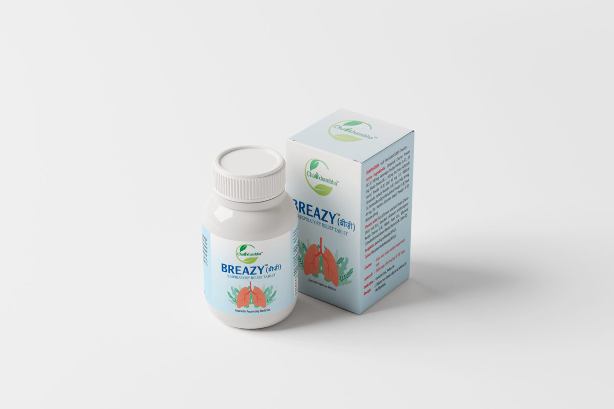 Breazy Respiratory Relief Tablet - Chaukhambha Healthcare - Ayurvedic Cough Tablet